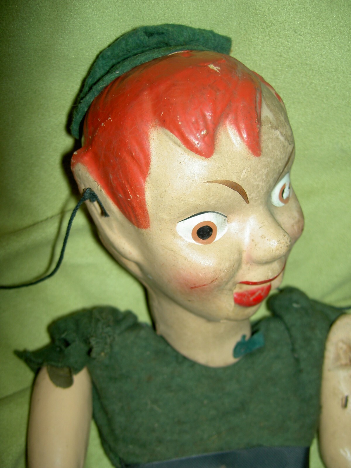 TWO 1950 Disney string puppet marionettes CAPTAIN.HOOK & PETER PAN ...