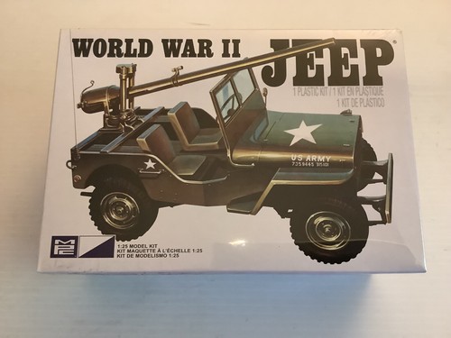 NEW MPC World War II Jeep US Army Vehicle Model Kit MPC785L/12 1:25 ...