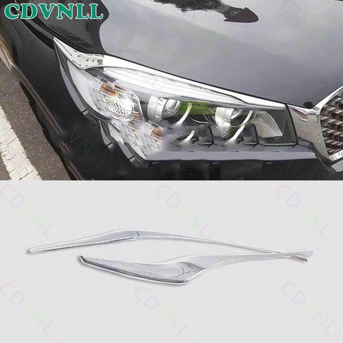 For Kia Sorento 2016-2020 Chrome Silver Front Headlight Lamp Eyebrow ...