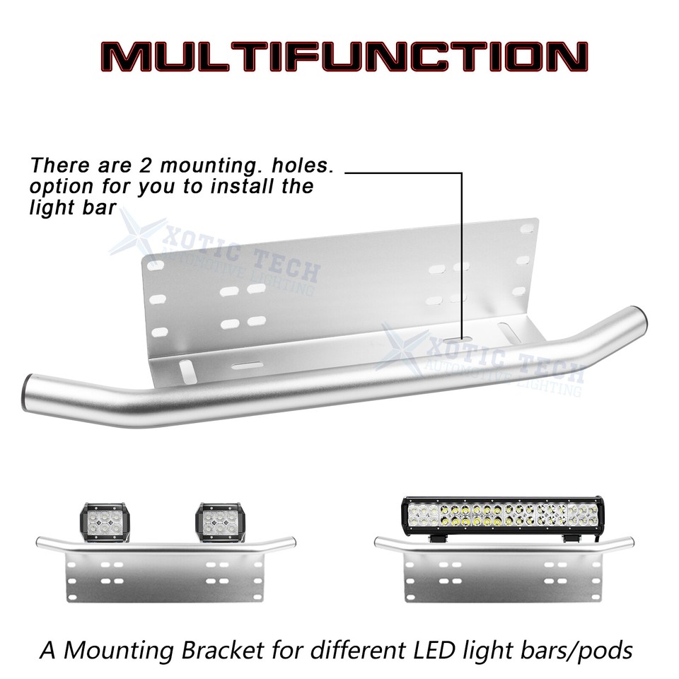 Fit Chrysler Cadillac Buick Front Bumper Light Mount Holder Silver ...