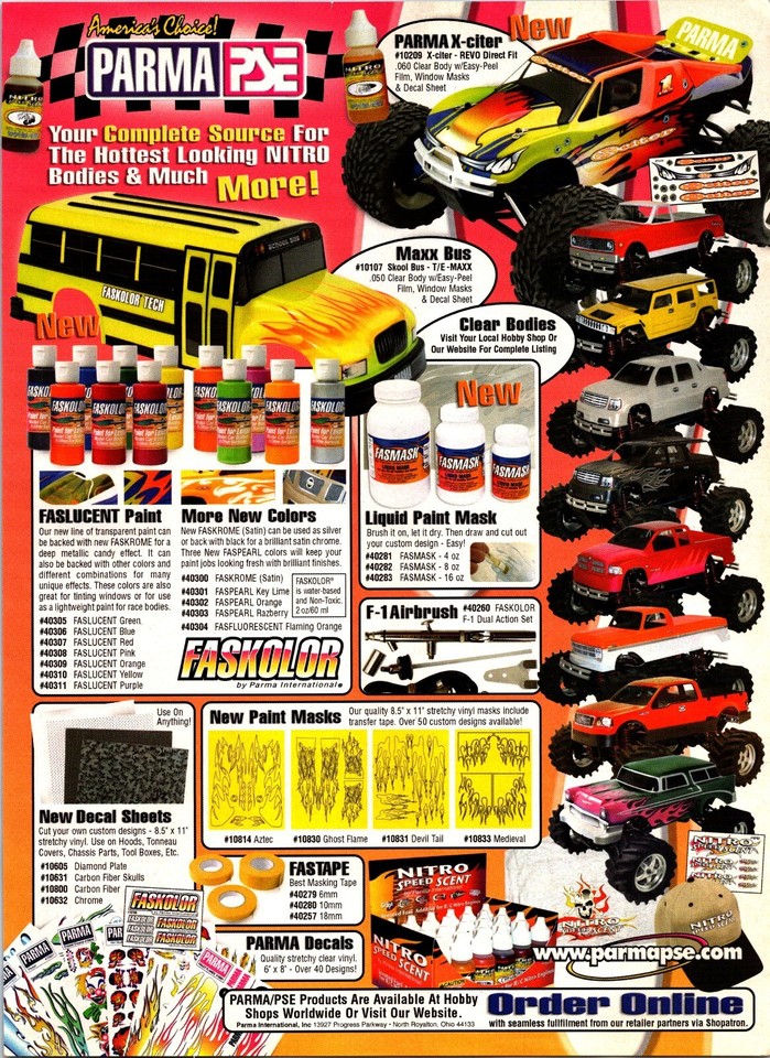 Parma Nitro RC Body Print Ads Ephemera Wall Art Decor | eBay