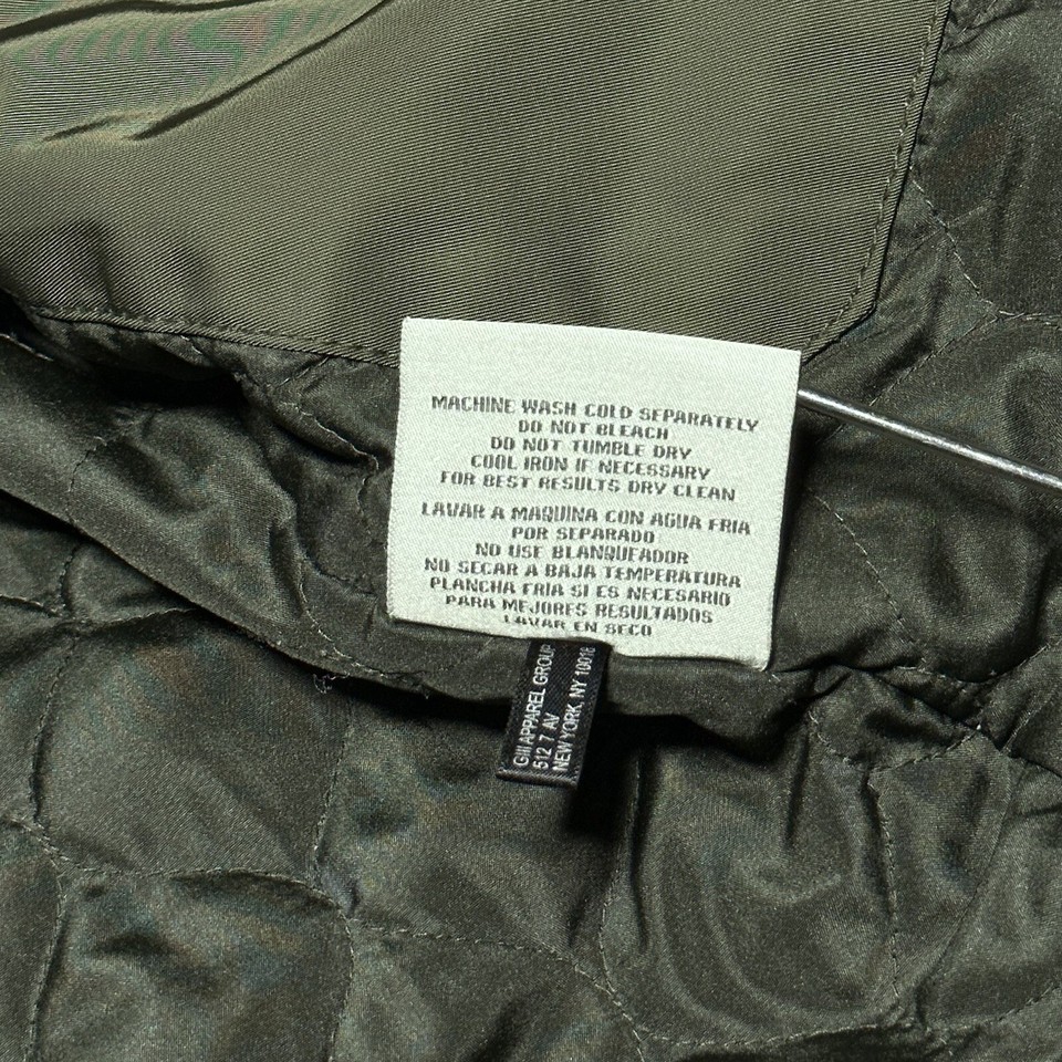 Levi’s Olive Green Military Style Field Jacket Quilt Lined Men’s Size ...