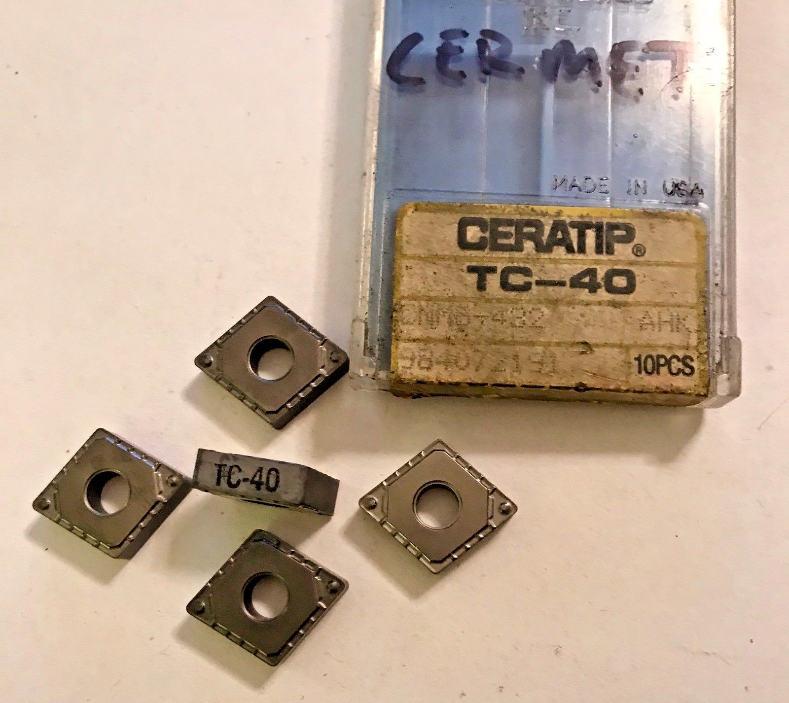 KYOCERA CERATIP Carbide Inserts - CNMG-432 AHK TC-40 - Qty. 5 NEW IN ...