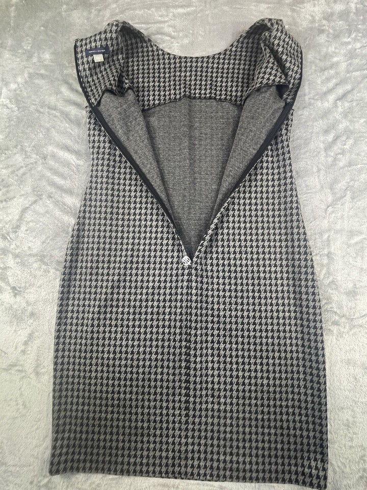 Tommy Hilfiger Sleeveless Embroidered Houndstooth Sheath Dress Women's ...