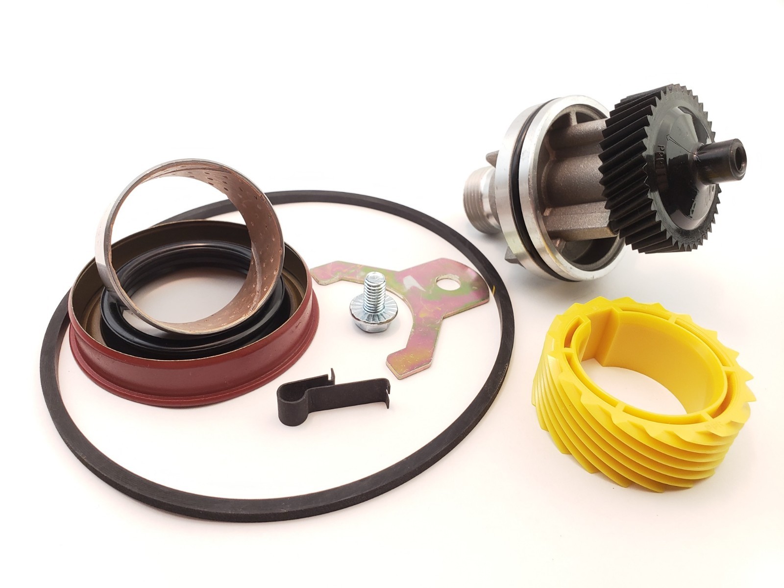 TH350 BOP Transmission Tail Housing Set up w 40 & 19 Tooth Speedometer ...