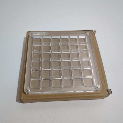 36 Slot Transparent Gemstone Bead Storage Case, Magnetic Seashell ...