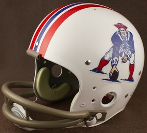 NEW ENGLAND PATRIOTS 1965-1981 NFL Authentic THROWBACK Football Helmet ...