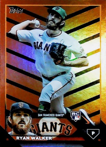 2023 Topps Update ORANGE FOIL SP US58 RYAN WALKER ROOKIE SAN FRANCISCO ...