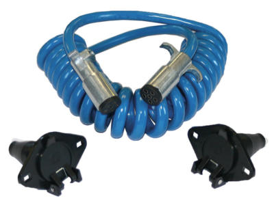 Blue Ox 6 Wire Electrical Coiled Cable Ext | eBay