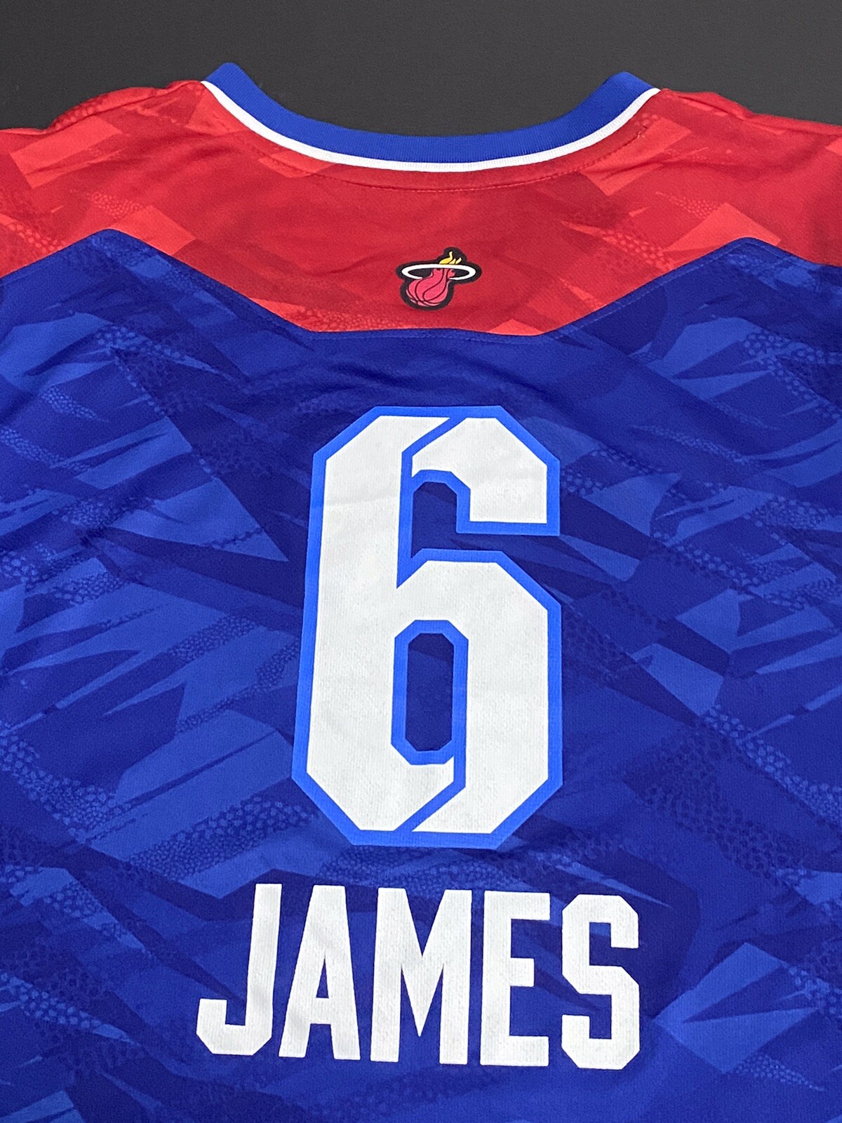 Miami Heat #6 Lebron James 2013 NBA “East” All-star Adidas Mens Large ...