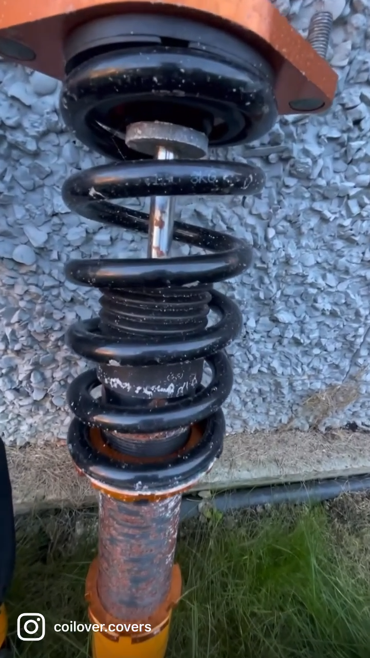 UNIVERSAL COILOVER SUSPENSION COVERS SHOCK SOCKS 4 PACK - 30cm FOR BC ...