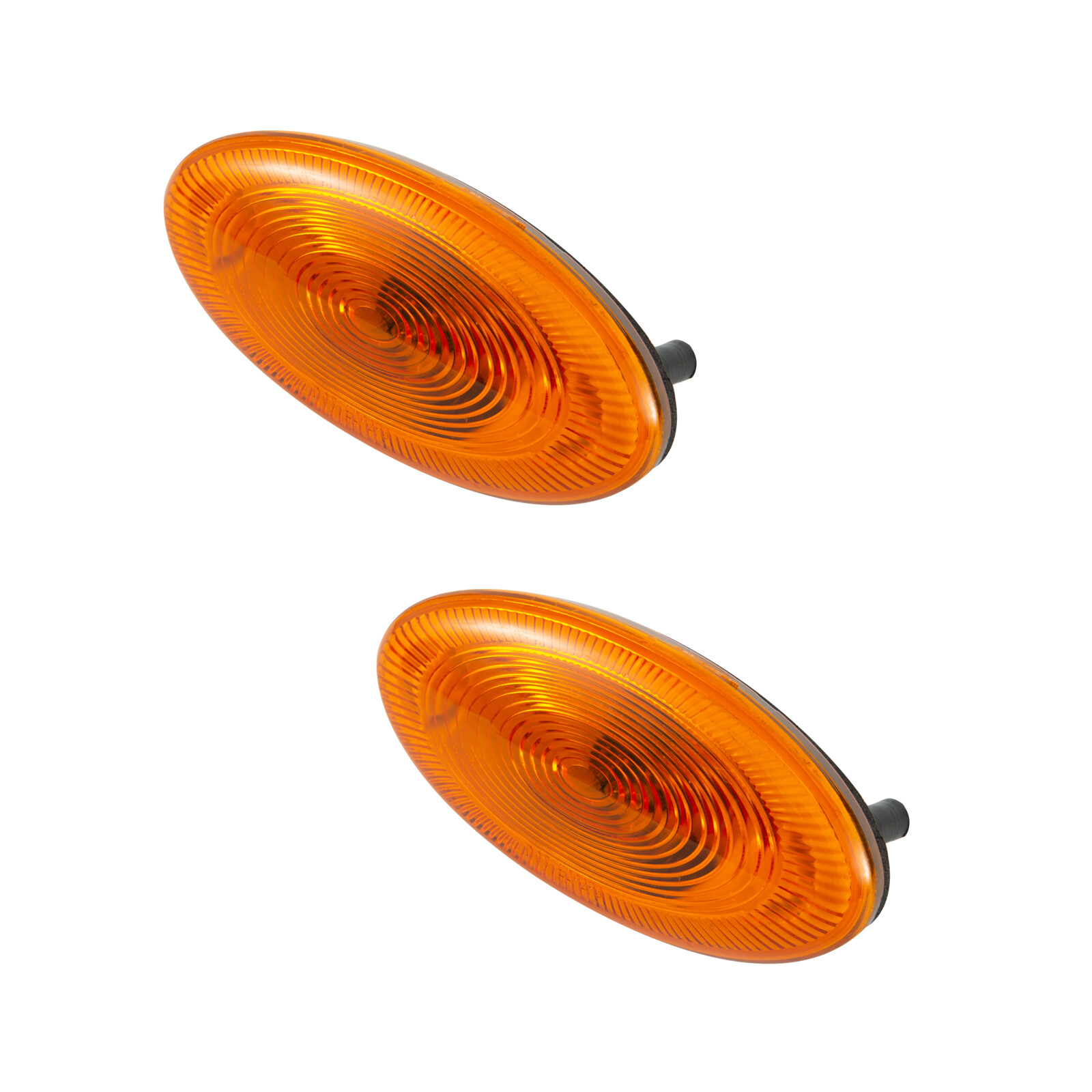 2Pcs Hood Marker Light Amber Side Lamp with Blub Fit For Peterbilt ...