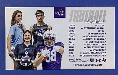 2025 ABILENE CHRISTIAN WILDCATS Schedule 🏈 Cool College Football Sked ...