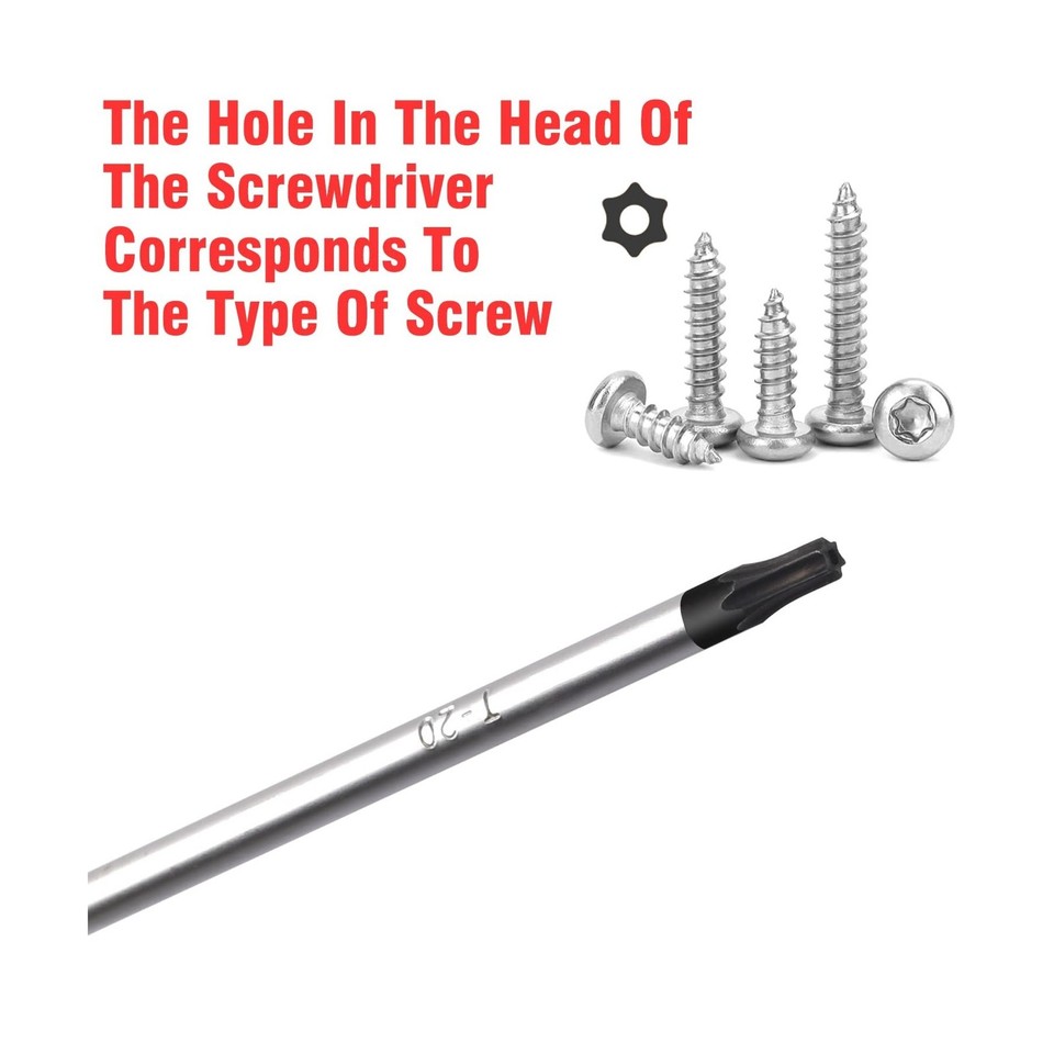 T25 Torx Screwdriver - Magnetic Tip Torx Security Screwdriver, Torx ...