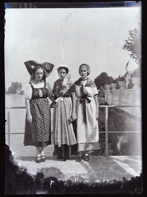 France Costumes Traditional Photo Negative c1920 Plate Glass Vintage | eBay