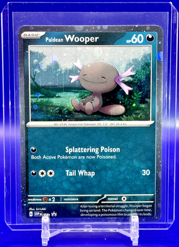 Wooper Black Star Promo Cosmos Holo 041 Pokemon Scarlet and Violet | eBay