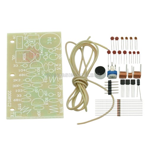 DC 1.5V-9V FM Wireless Microphone DIY Electronic Learning Kits 80MHz ...