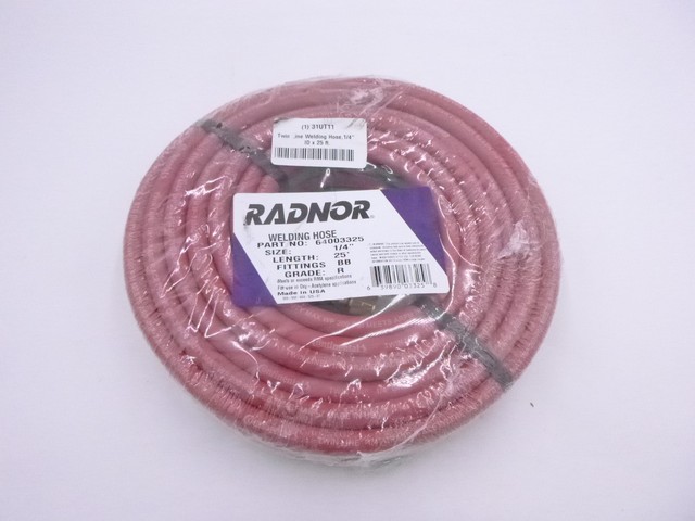 Radnor 64003325 1/4 25ft BB Grade R Welding Hose for sale online | eBay