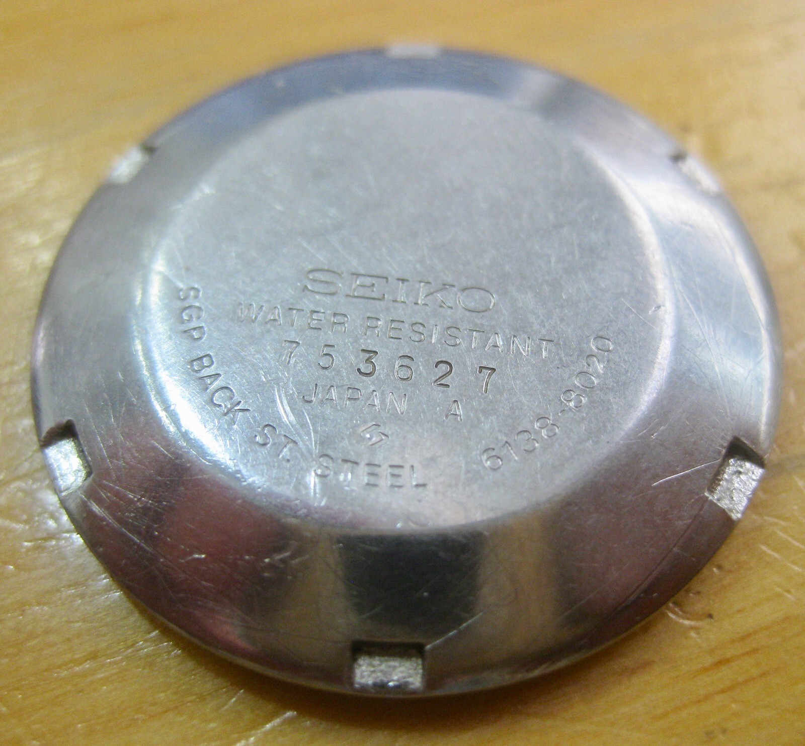 Seiko 6138-8020 Automatic Chronograph Watch Back Case - Gem