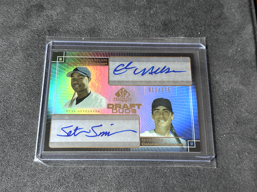 Seth Smith/Chris Nelson 2004 SP Prospects Draft Duos Dual Auto ...