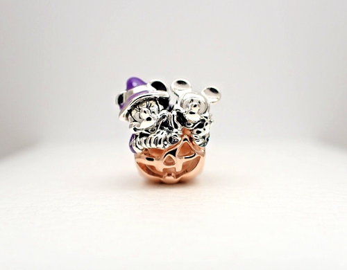 Authentic Pandora #782816C01 Mickey & Minnie Mouse Halloween Pumpkin ...
