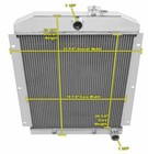 3 ROW ALL ALUMINUM COOLING RADIATOR FIT 1949 50 51 52 53 54 CHEVY TRUCK ...