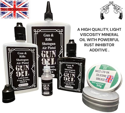 Gun & Rifle Oil Pistol Lubricant. Each Bottle Comes With 35g Silicone ...