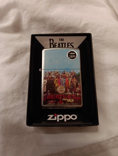 Rear, Beatles SGT PEPPERS LONELY HEARTS CLUB BAND Zippo Mint In Box | eBay