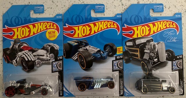 Lot of 3 - Hot Wheels HW Rod Squad Series 32 Ford, Z-Rod, Tur-Bone ...