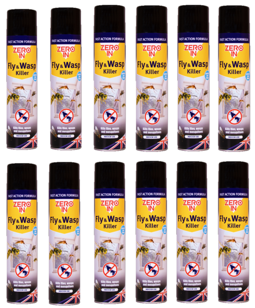 Fly And Wasp Killer Kills Flies Wasp Midges Mosquito Fast Acting 300ml ...