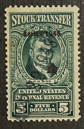 Travelstamps: Series 1948 US Stock Transfer Stamps Scott #RD275 Used ...