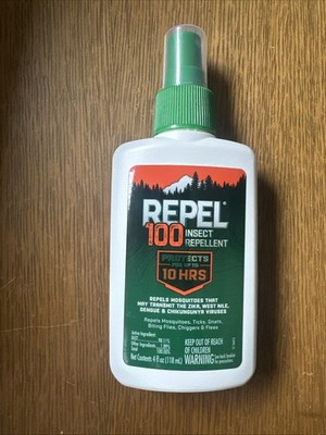 Repel 100 Insect Repellent with DEET, 10 Hour Protection, 4-Fluid ...