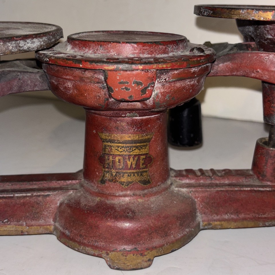 Antique Howe Scale Weights Rutland Vt. No.1 Cast Iron Design | eBay