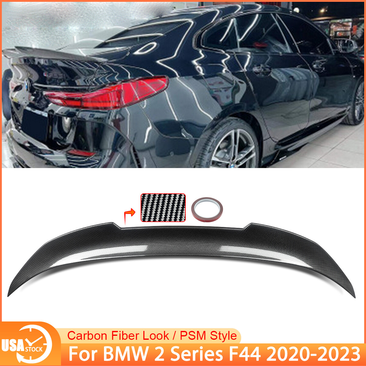 FOR 2020-23 BMW F44 228i M235i GRAN COUPE PSM STYLE HIGHKICK SPOILER ...