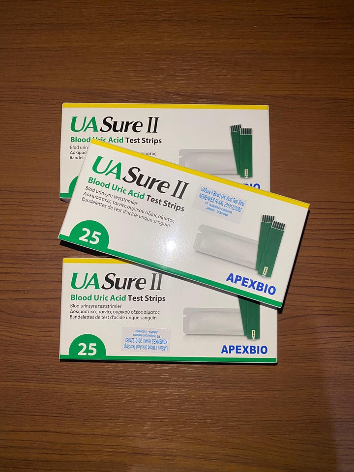 UASure II Uric Acid Meter Test Kit Meter Tool & 25 - 125 Test Strips ...