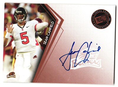 Sean Canfield 2010 Press Pass NFL Autograph Card # SC | eBay
