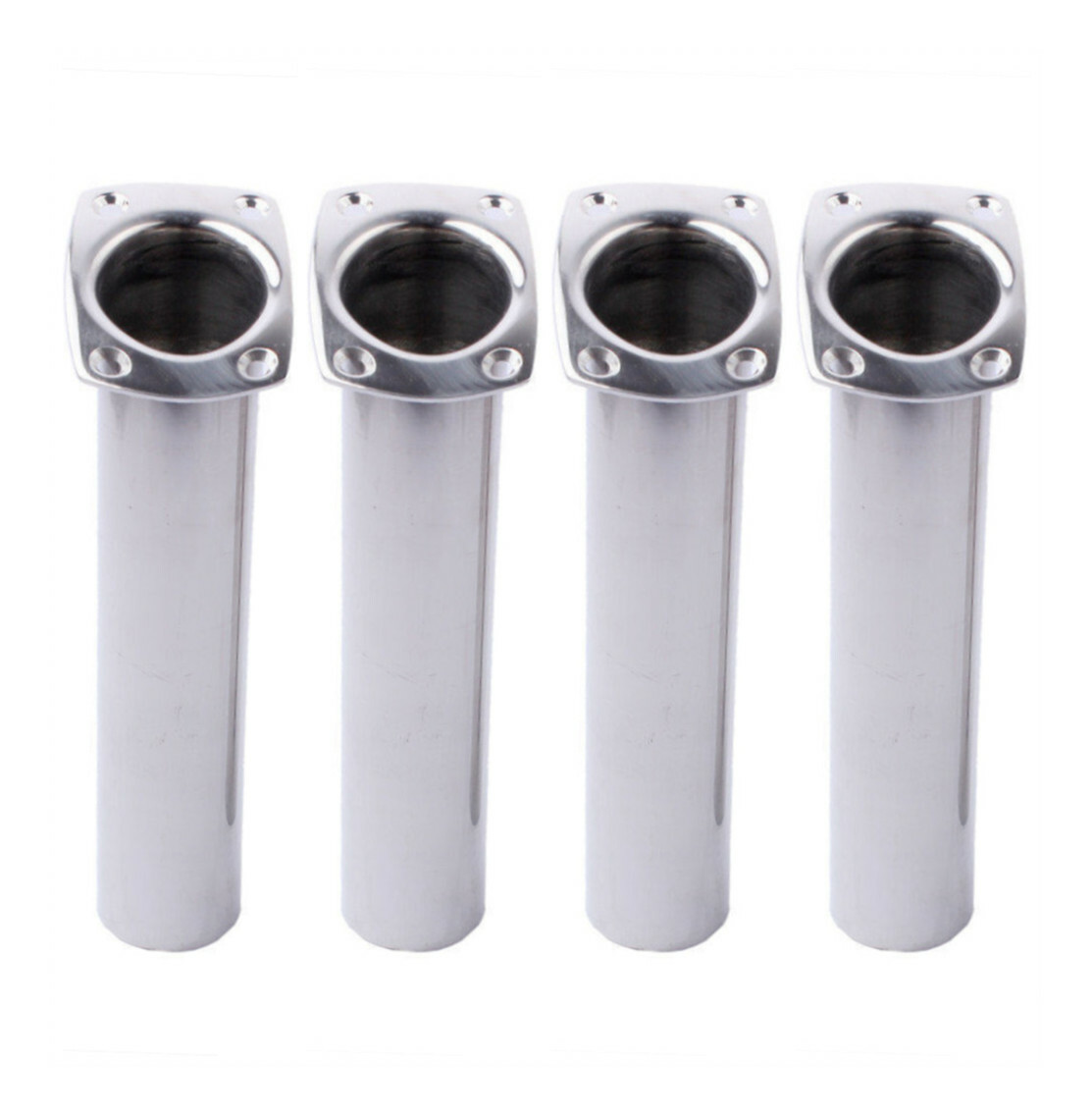 (set of 4) Marine Boat Stainless Steel Fishing Rod Holder 90 Degree Rod ...