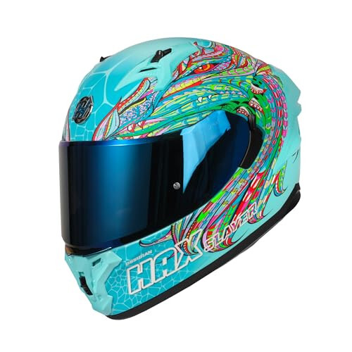 Slyer Aqa XXL | HAX Obsidian Pro Full Face Dual Visor Adult Motorcycle ...