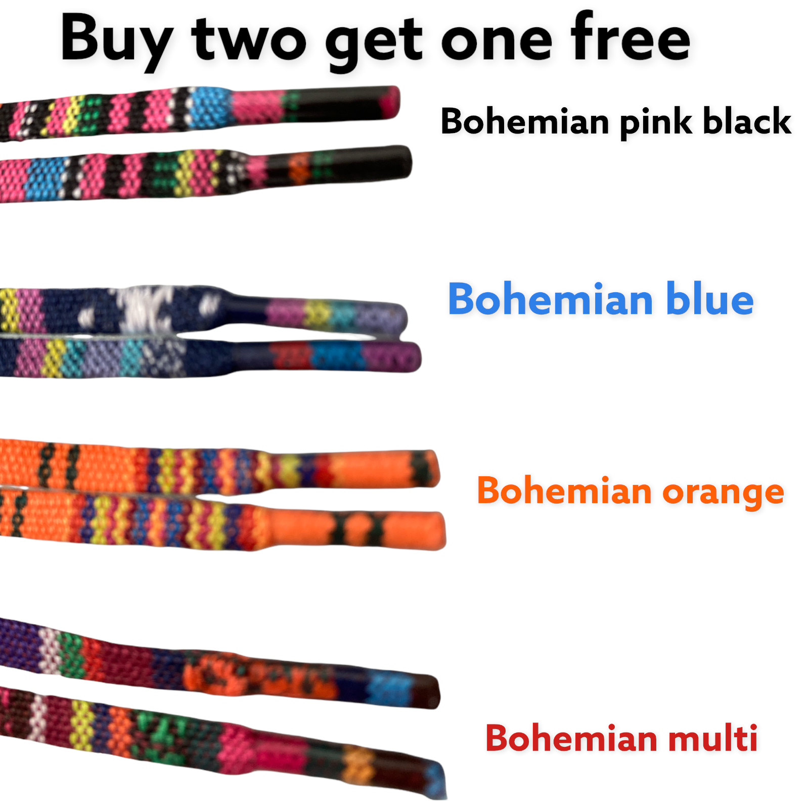 Bohemian Strings Shoelaces. For Sneakers, Shoes & Boots & Hooddies | eBay