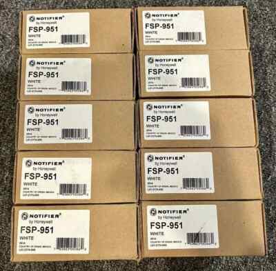 NOTIFIER FSP-951 Smoke Detector With Bases FSP 951 | eBay
