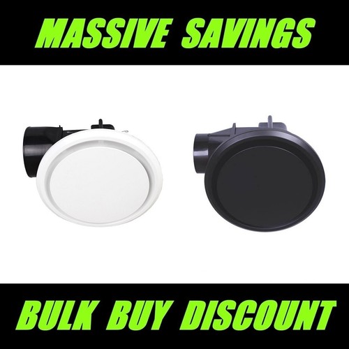 Round Bathroom Kitchen Exhaust Fan Air Heat Extraction 240mm & 290mm ...