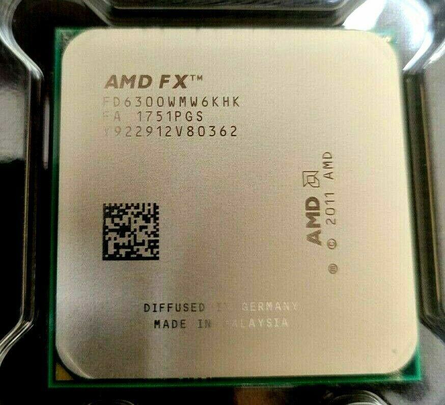 AMD FX-Series FX-6300 3.5 GHz CPU (FD6300WMW6KHK) 2600 MHz Socket AM3 ...