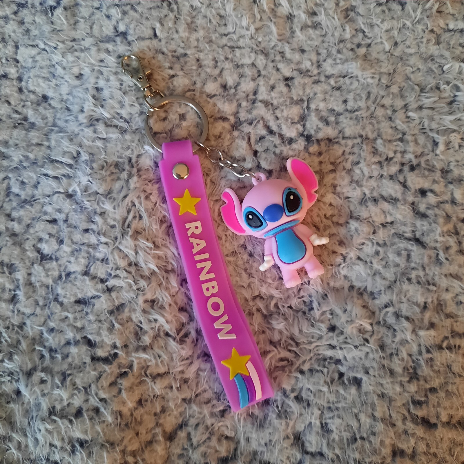 Pink Stitch Key Chain | eBay