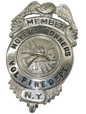 Original Moyers Corners Fire Department New York Firefighter Pin ...