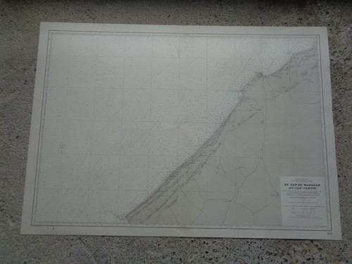 Marine Map / From Cap De Mazagan To Cap Cantin 1958 Morocco Oualidia | eBay