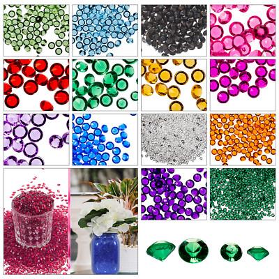Table Scatter Crystals WEDDING DECORATION DIAMONDS ACRYLIC CONFETTI ...