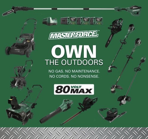 Masterforce 80V 5.0AH LITHIUM-ION BATTERY, Compatible With Greenworks ...