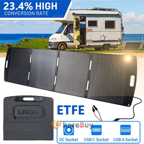 200W Folding Solar Panel Blanket Flexible Portable Solar Panel Mat Mono ...