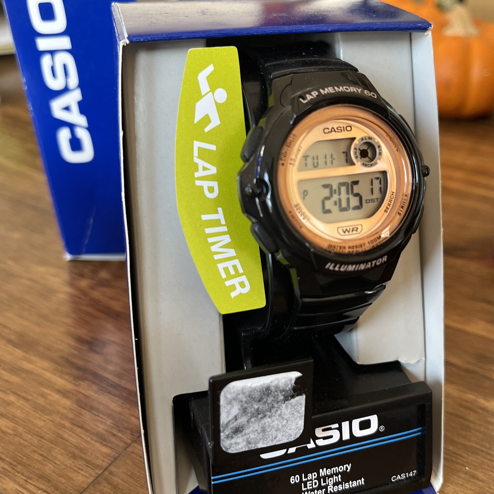 CASIO LAP MEMORY 60 Black Resin ILLUMINATOR Women's Watch - LWS1200H ...