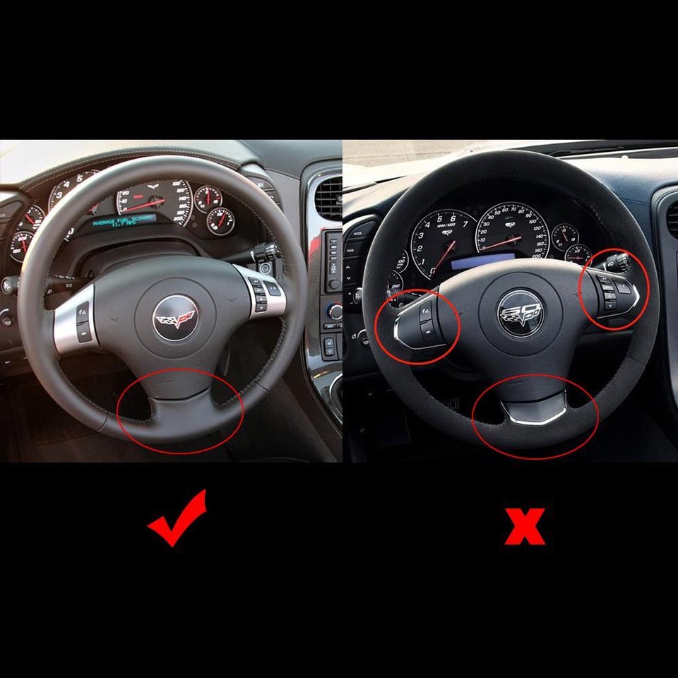 Hydro Dip Carbon Fiber Steering Wheel Fit Corvette C6 Z06 ZR1 06-11 ...
